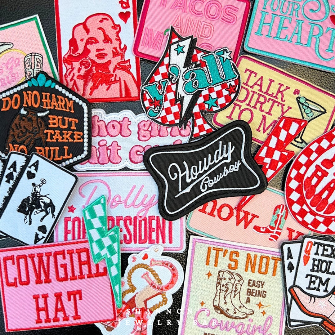 HANDMADE PATCHES - Iron on Patches, Trucker Hat Patch, Western Patch ...