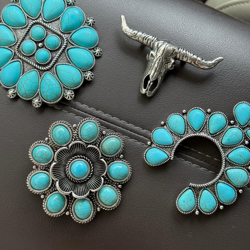 Western Silver Brooches - Etsy