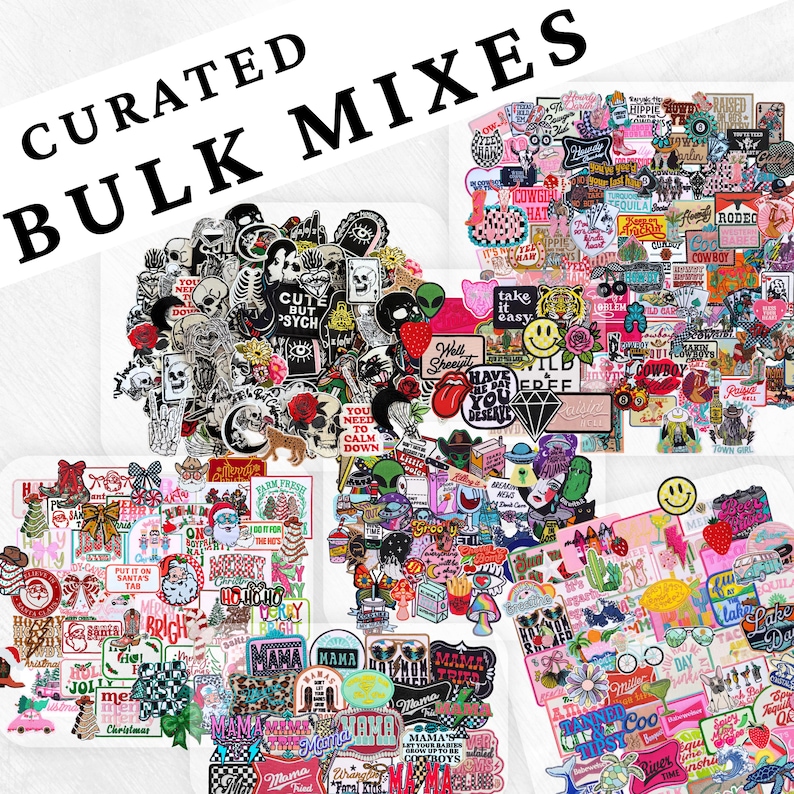 Curated Mystery Patch Bundle, Bulk Iron on Patches, Trucker Hat DIY ...