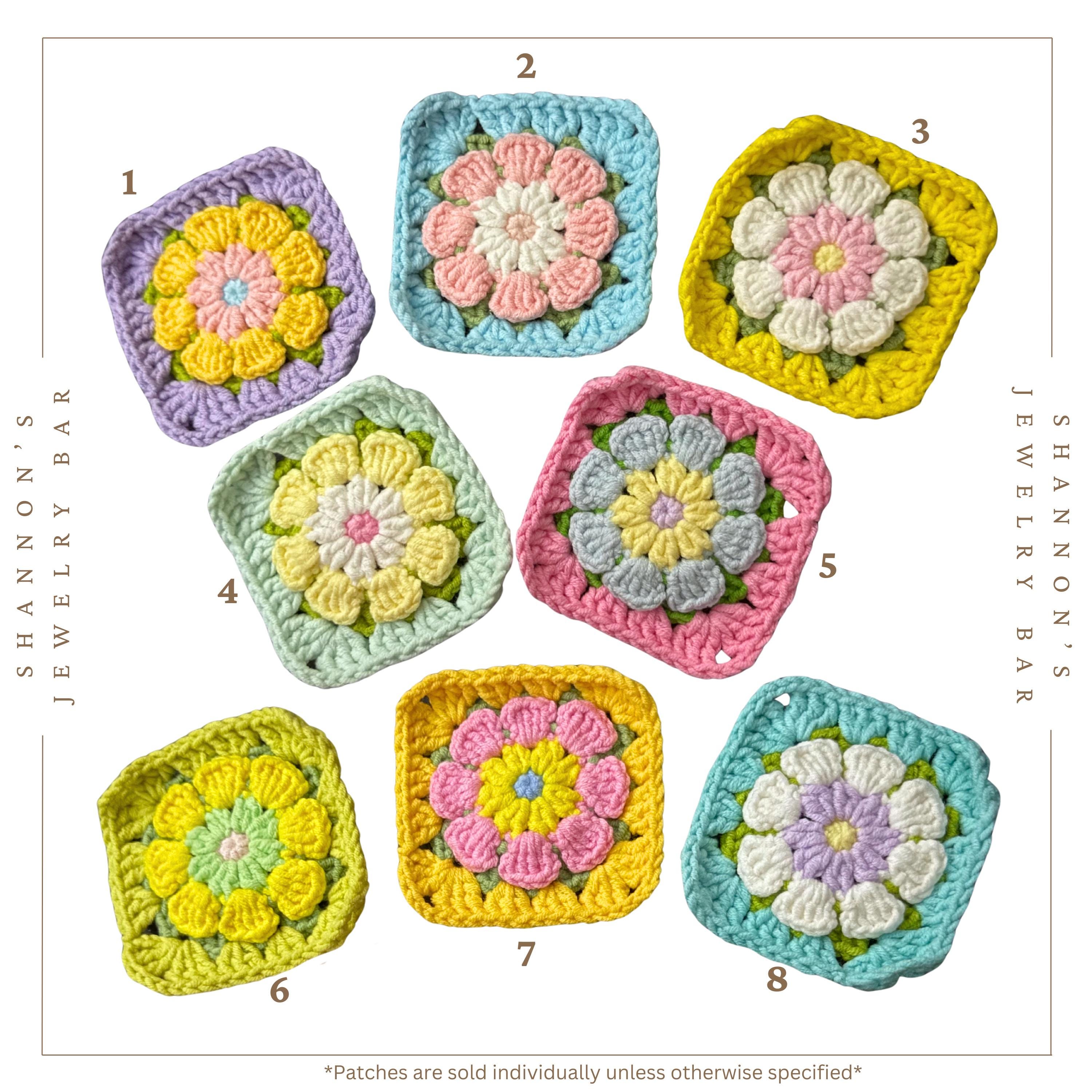 HANDMADE PATCHES Granny Crochet Square, Granny Trucker Hat, Granny ...