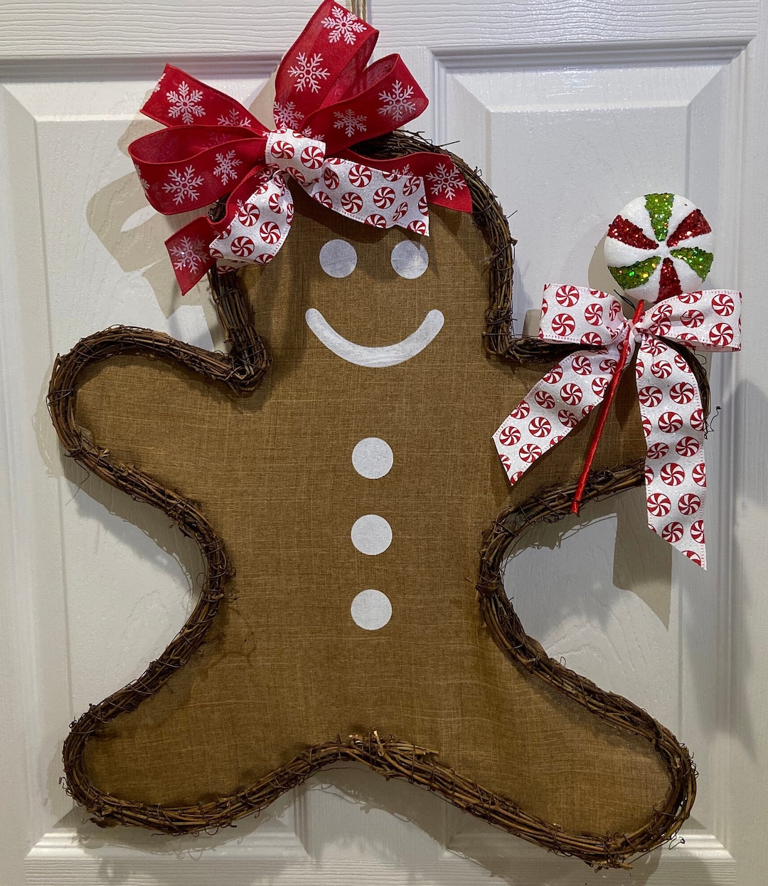 Gingerbread Grapevine, Christmas Wreath, Holiday Wreath, Free Shipping ...