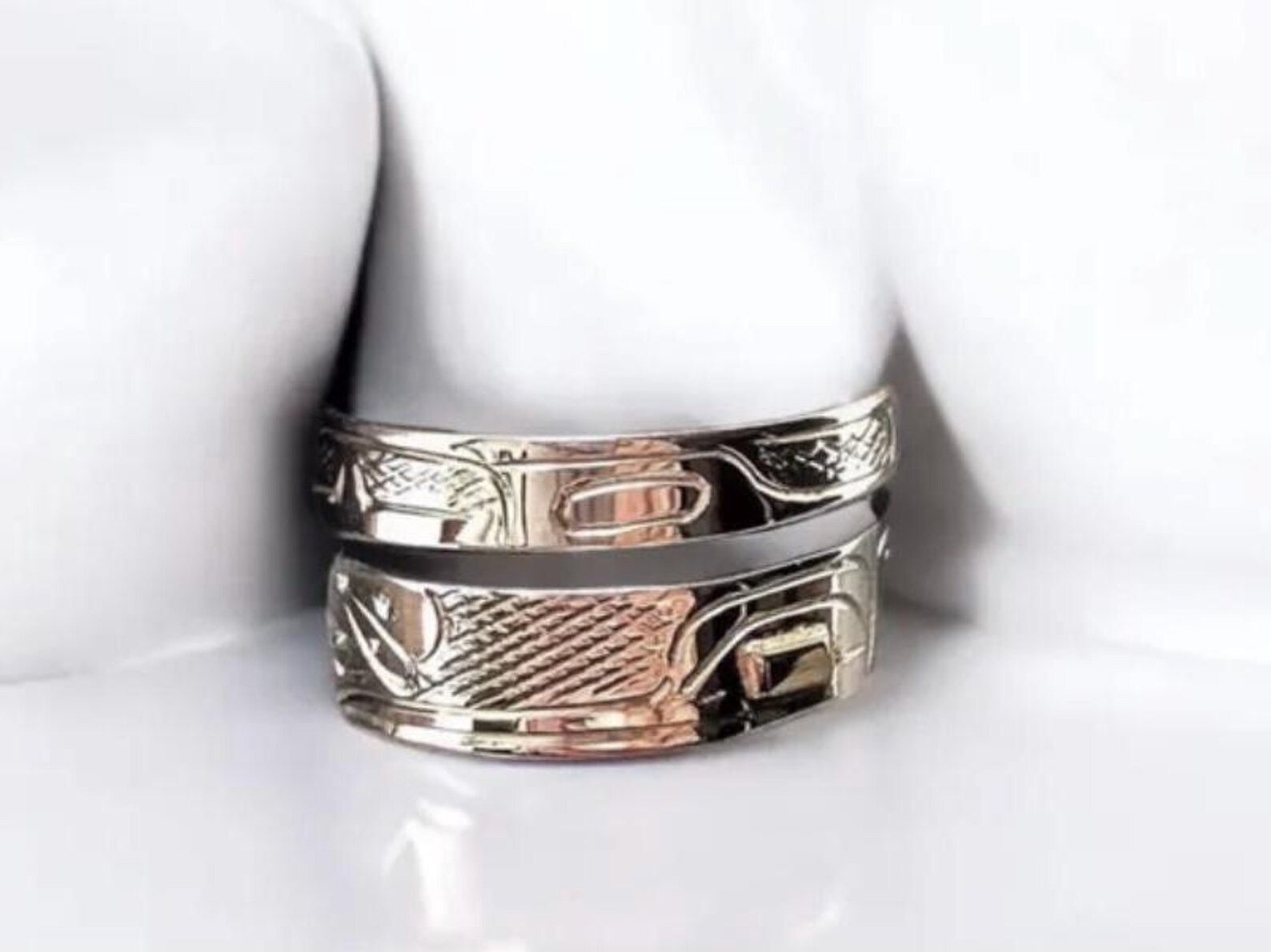 Adjustable Ring, First Nations Carving, Wrap Rings, Adjustable Ring ...