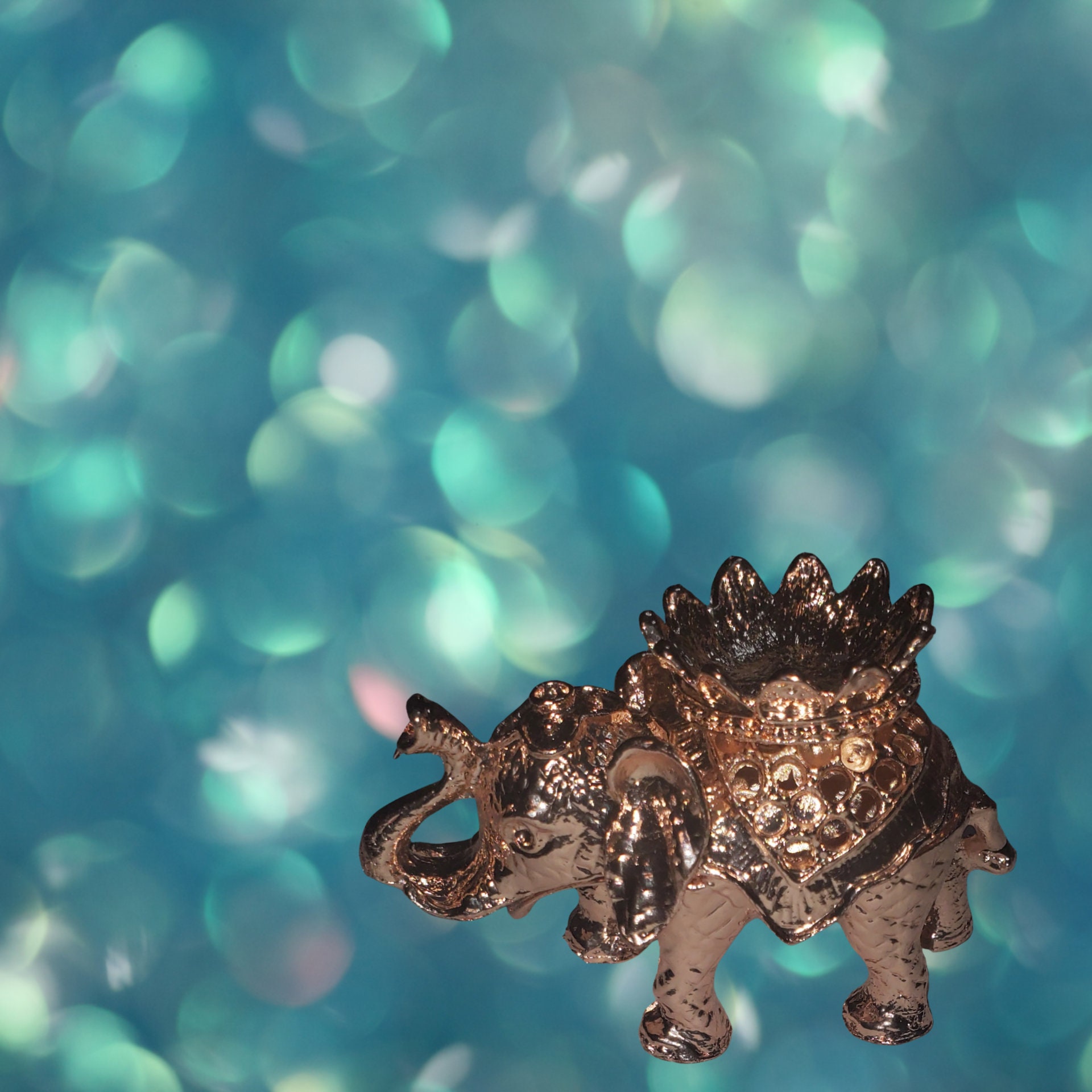 Rose Gold Elephant Sphere Holder - Etsy