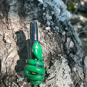 Handmade Stone Kuripes With Snake Embellishment - Etsy