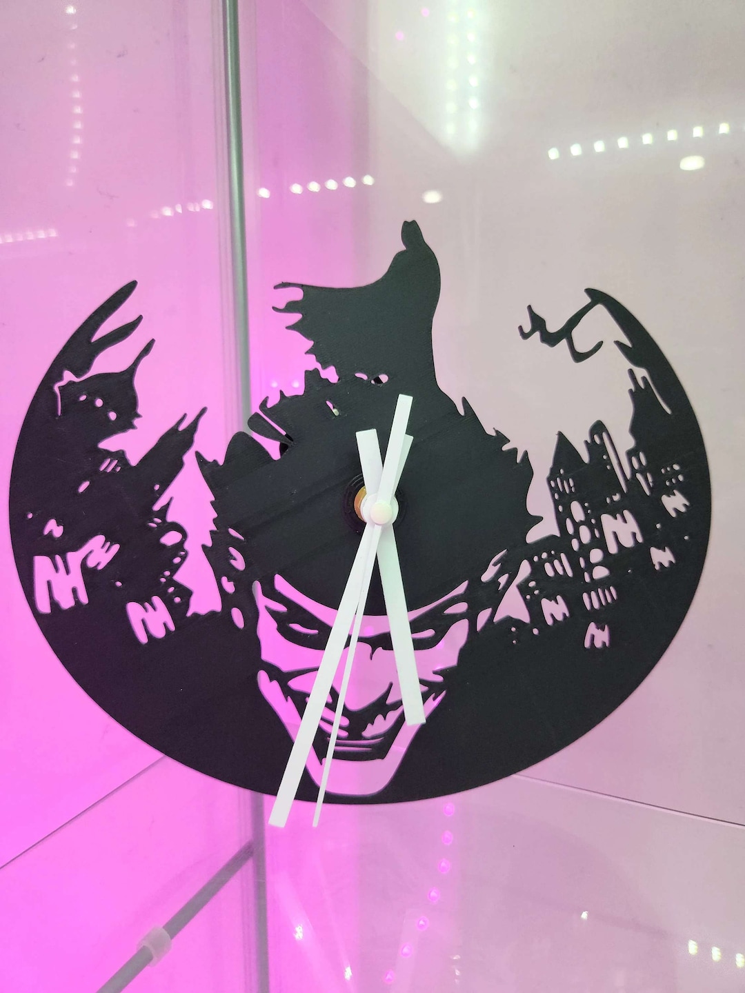 3D Printed Batman Joker Mountable Clock - Etsy