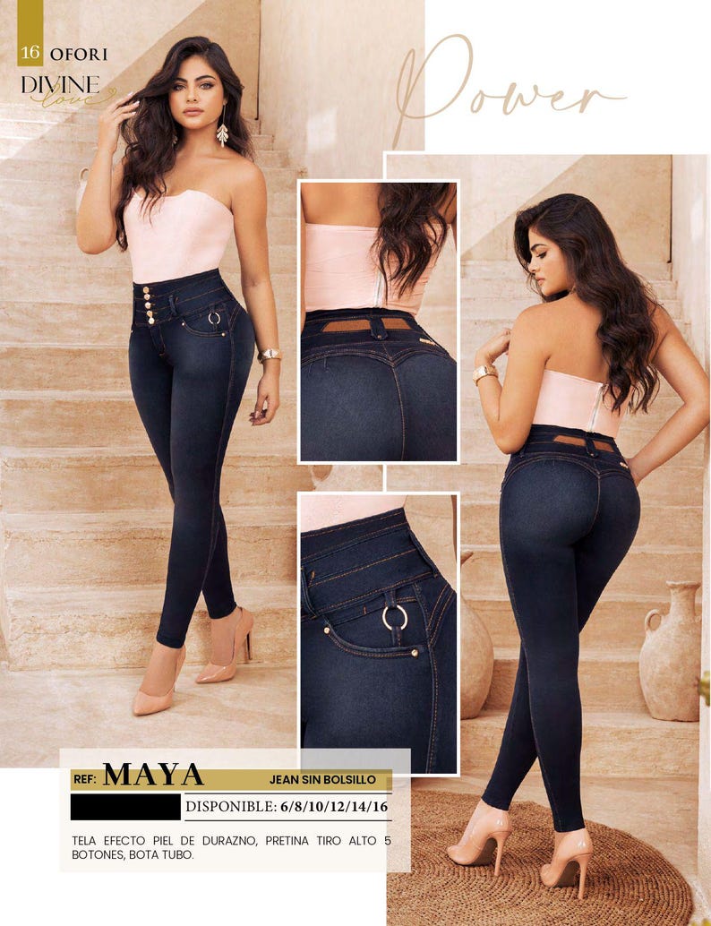 Maya 100% Authentic Colombian Push up Jeans - Etsy