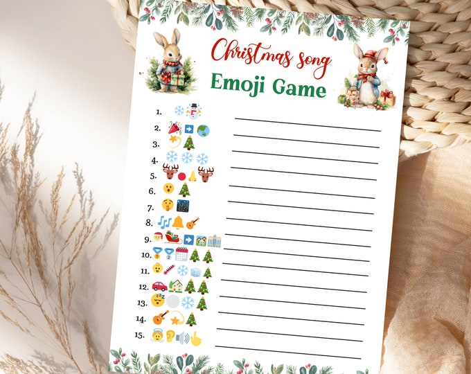 Emoji Pictionary, Christmas Party Games, Songs Emoji Pictionary, Xmas ...