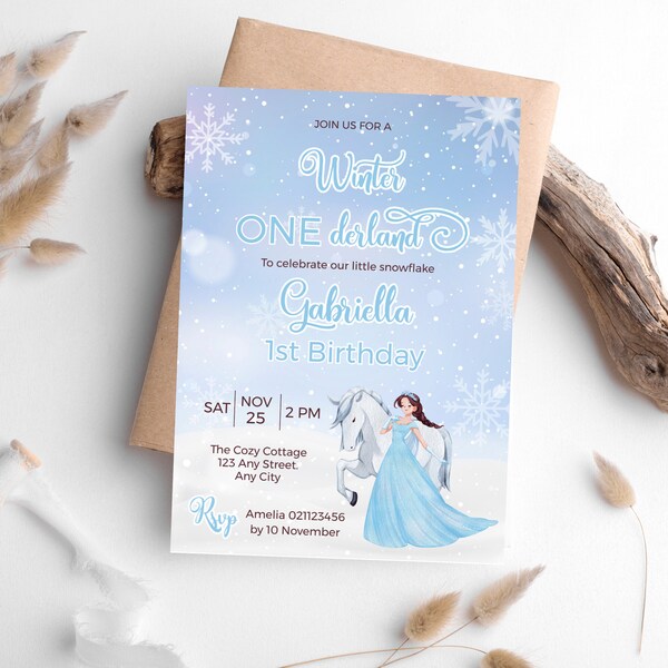 Princess is Turning One Invitation - Etsy