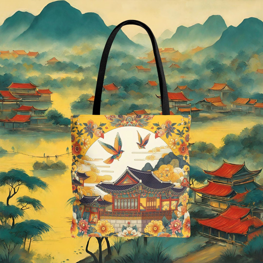 Vietnamese Asian Style Tote Bag, Beautiful Colorful Asian Purse - Etsy