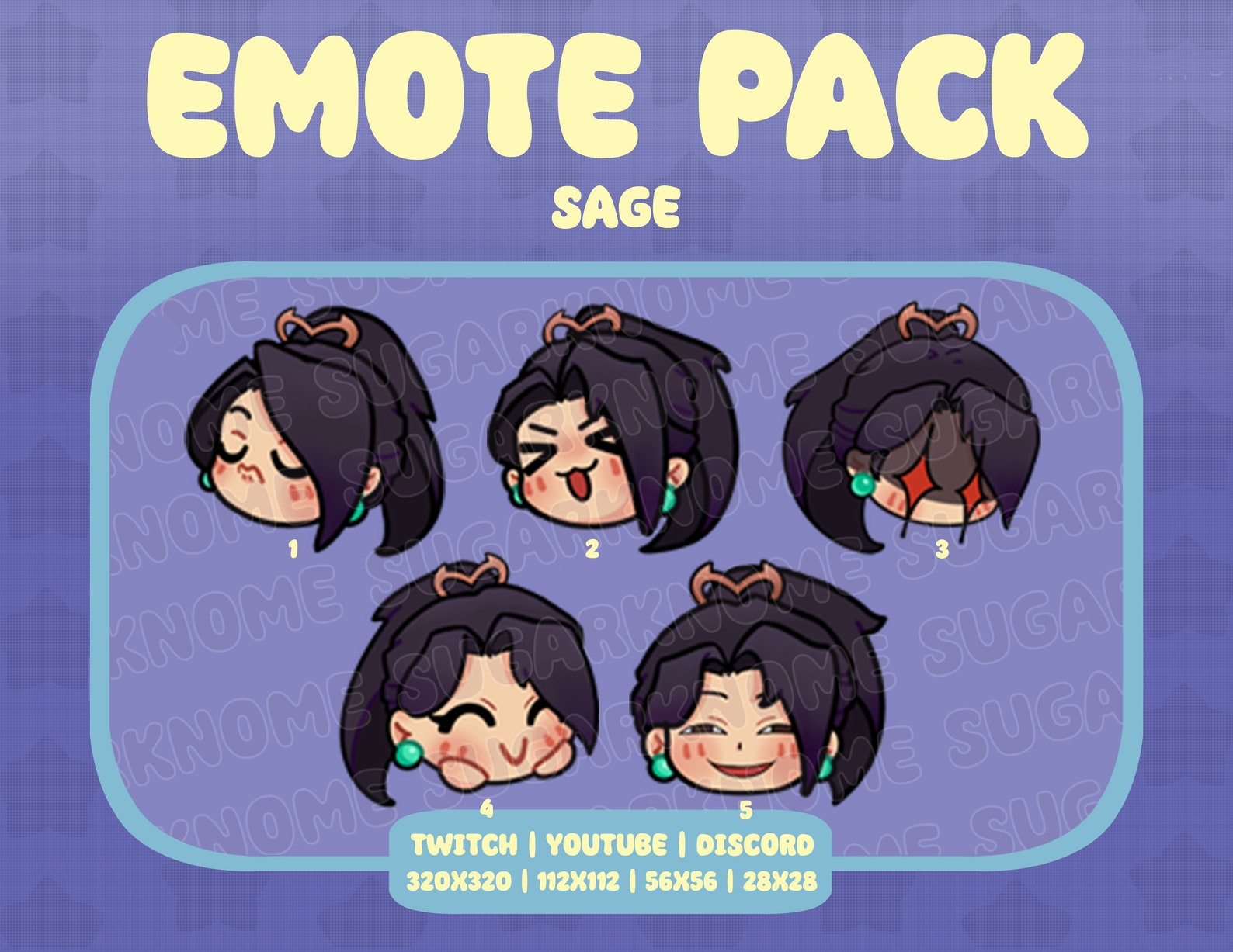 Sage Emote Bundle - VALORANT Emotes for Twitch, Youtube, Discord - Etsy