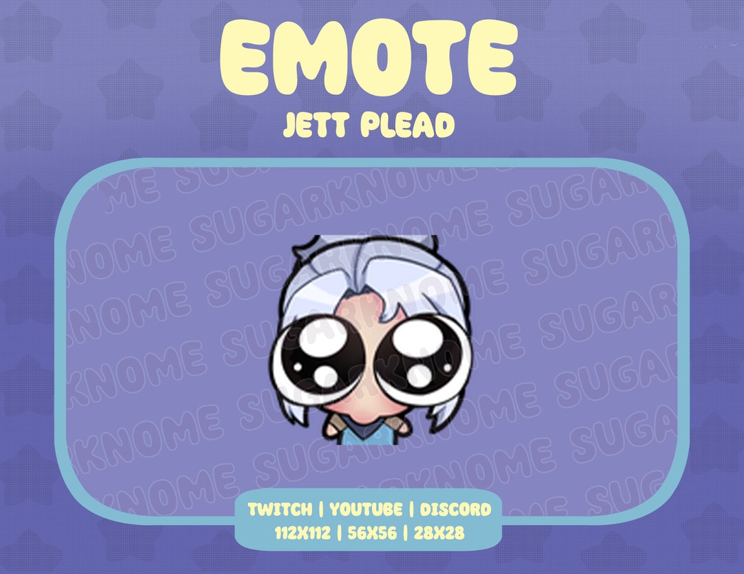 Jett Plead - VALORANT Emote for Twitch, Youtube, Discord - Etsy