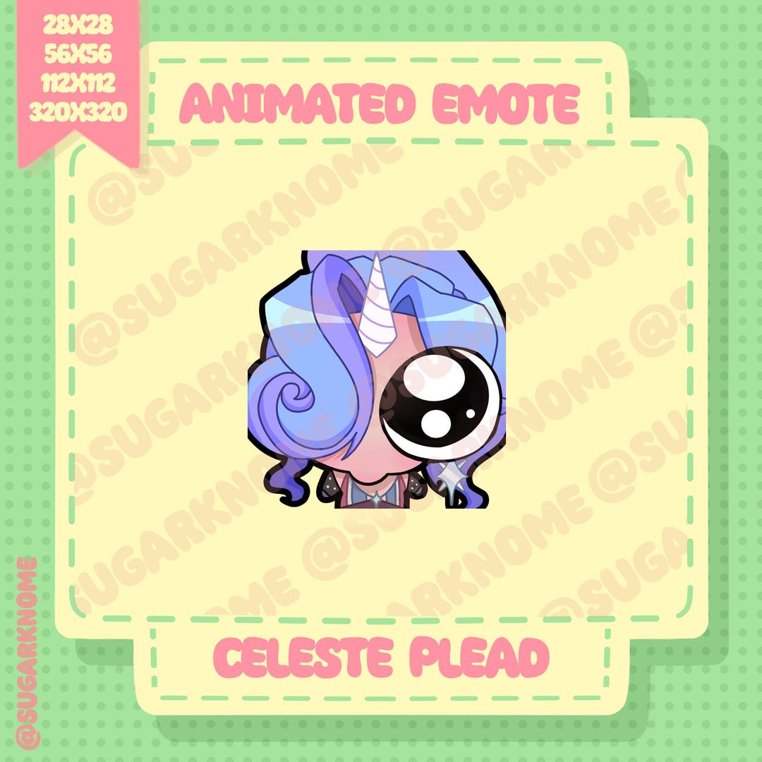 Celeste Plead - DEADLOCK Animated Emote for Twitch, Youtube, Discord - Etsy