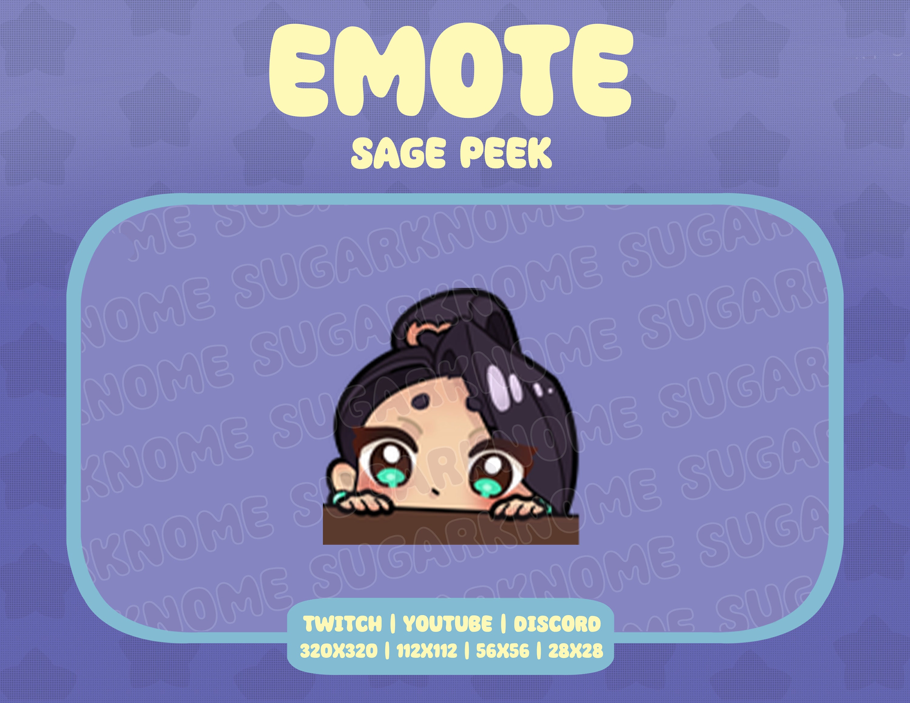 Sage Peek - VALORANT Emote/sticker for Twitch, Youtube, Discord - Etsy