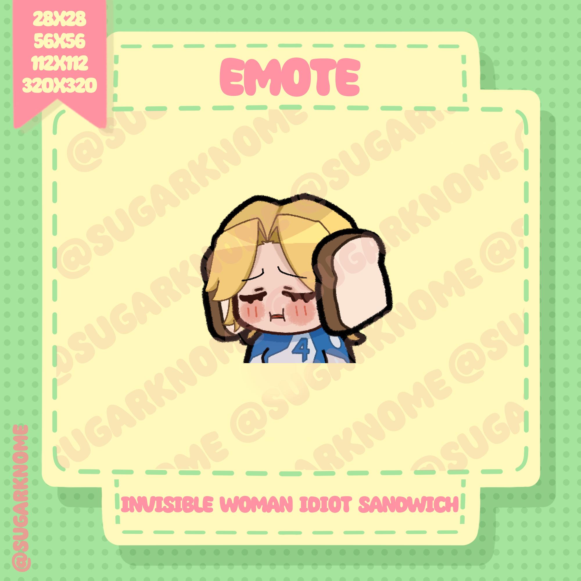 Invisible Woman Idiot Sandwich - MARVEL RIVALS Emote for Twitch ...