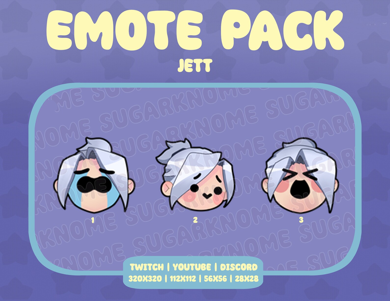 Jett Emote Bundle - VALORANT Emotes for Twitch, Youtube, Discord - Etsy