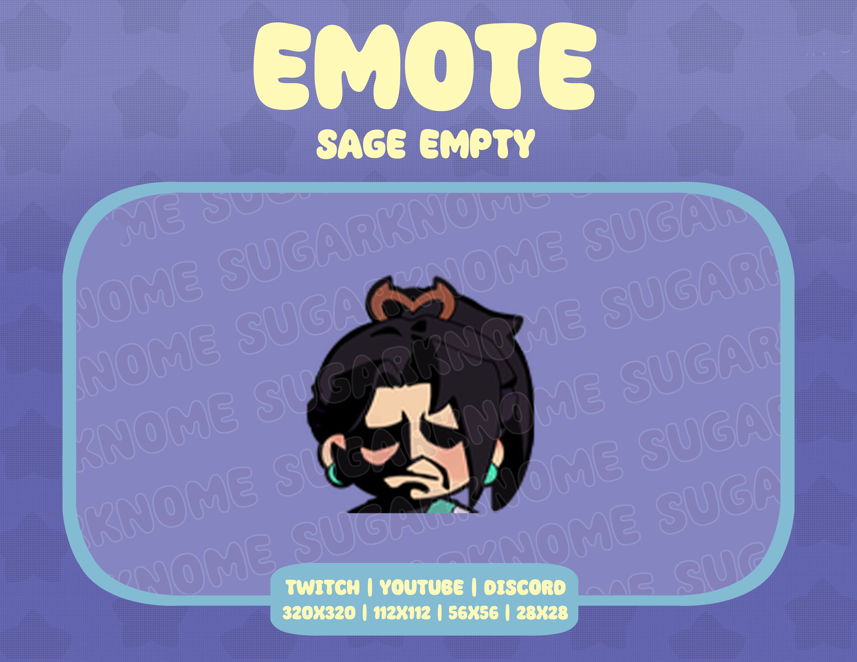 Sage Empty - VALORANT Emote for Twitch, Youtube, Discord - Etsy