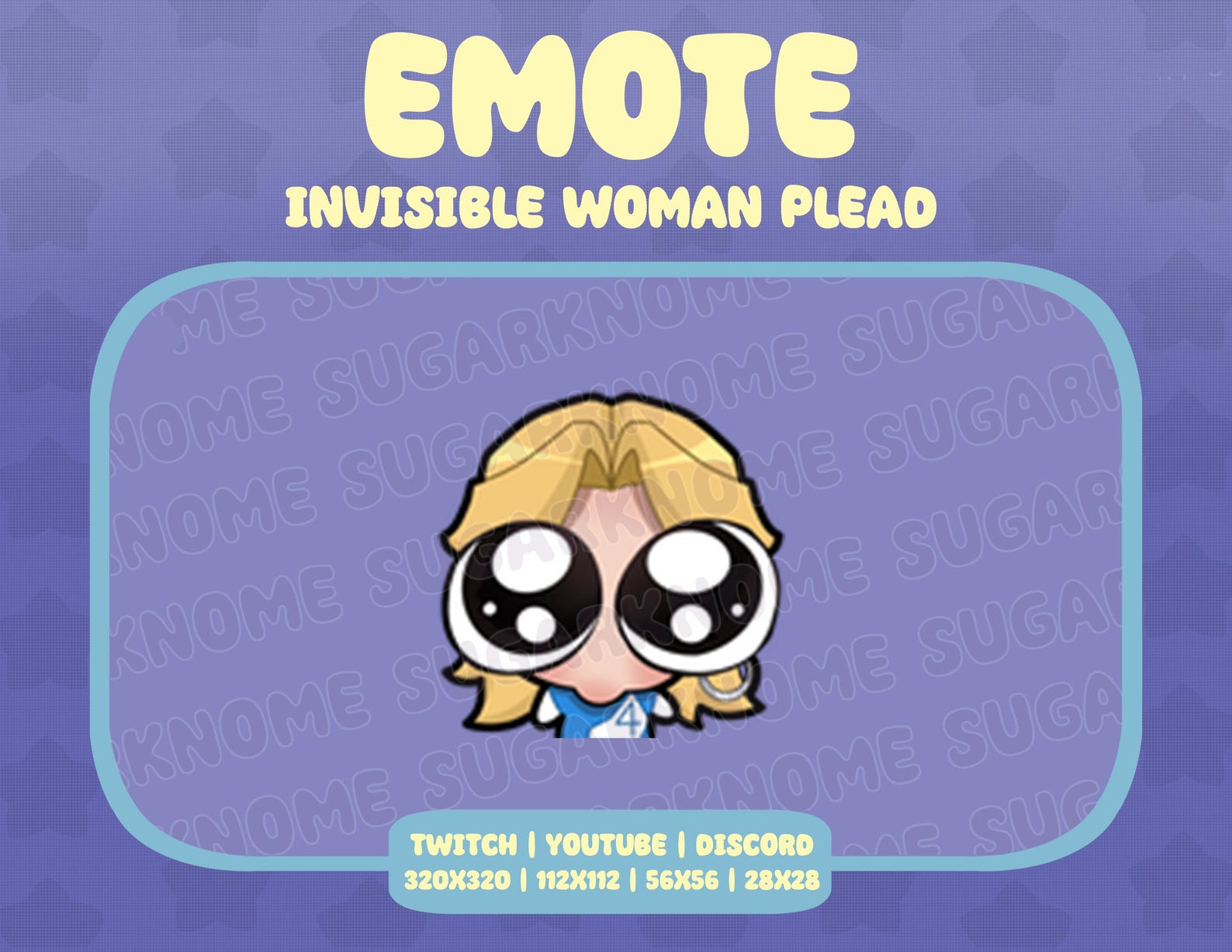 Invisible Woman Plead - MARVEL RIVALS Emote for Twitch, Youtube ...