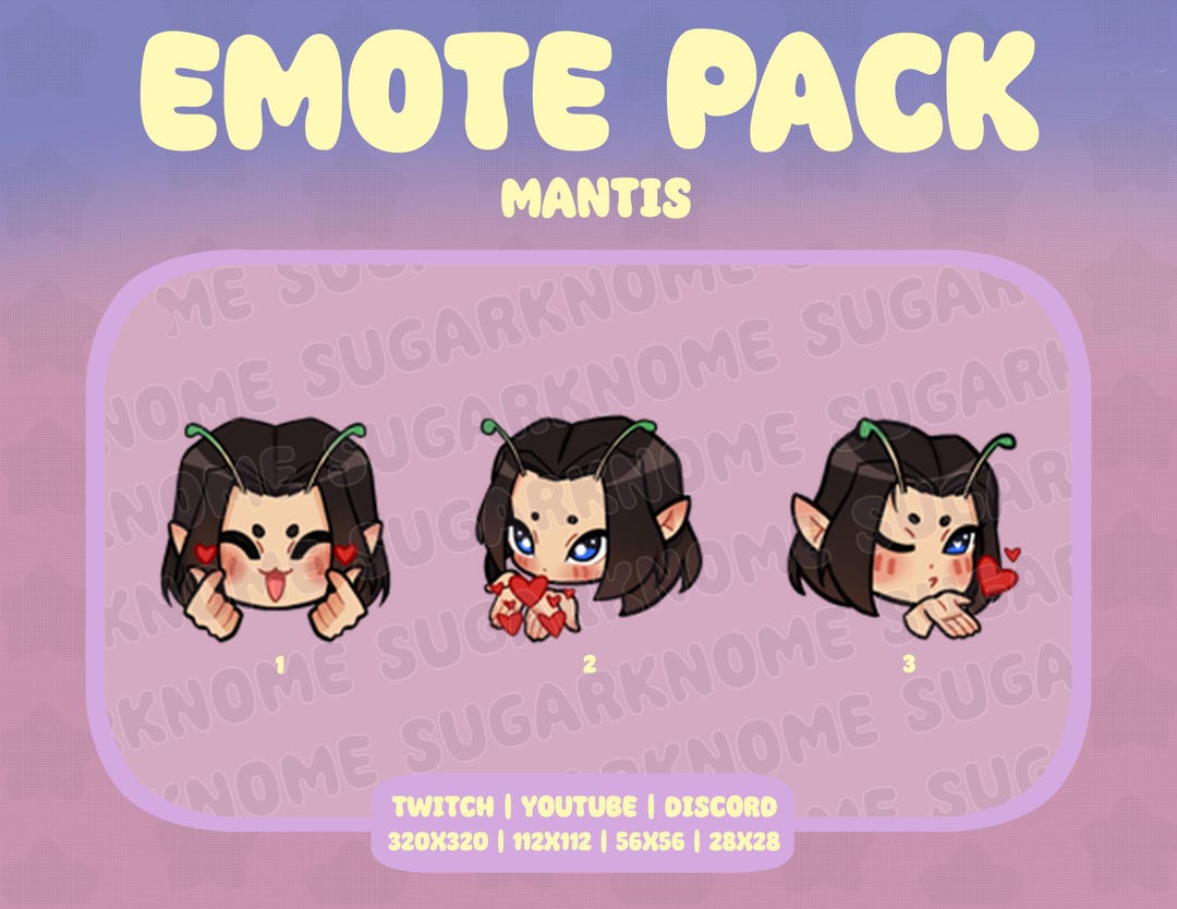 Mantis Valentine's Day Emote Bundle - MARVEL RIVALS Emotes for Twitch ...
