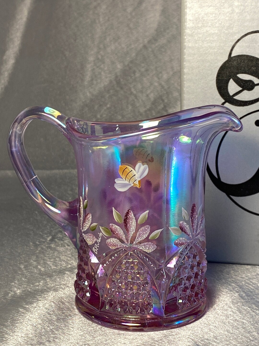 Vintage Fenton Empress Rose Pitcher - Etsy