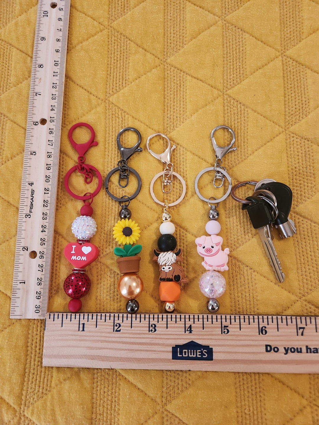 Reversible Beadable Key Chains. - Etsy