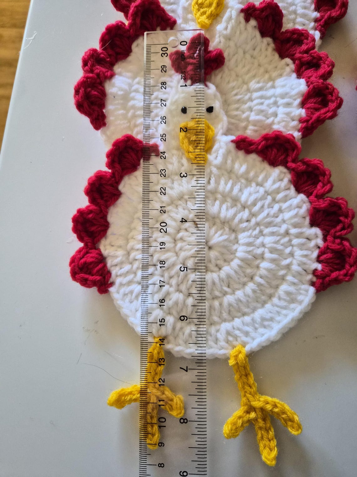 Hand Crochet Chicken Coasters, Farmhouse Decor, Set of 4 - Etsy