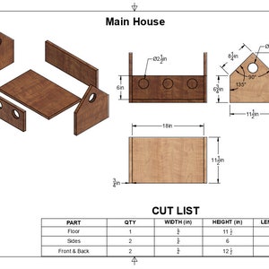 Multiple Birds Birdhouse Plans (PDF Plans Only) - Etsy