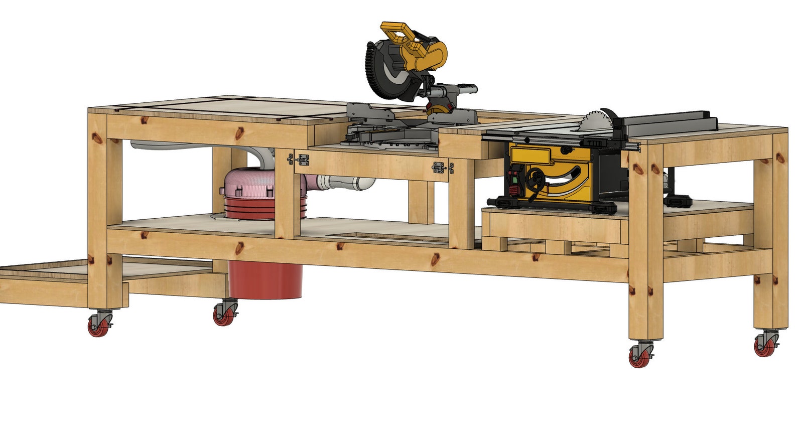 T-track Equipped Woodworking Workbench Plans (PDF Plans) - Etsy