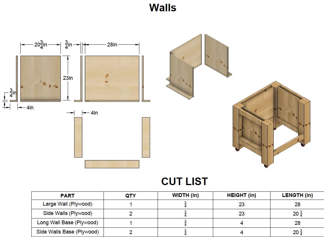 Mobile Router Table Plans (PDF Plans) - Etsy