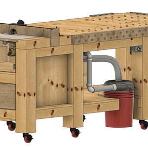 Woodworking Bench With Router Station Plans (PDF Plans) - Etsy