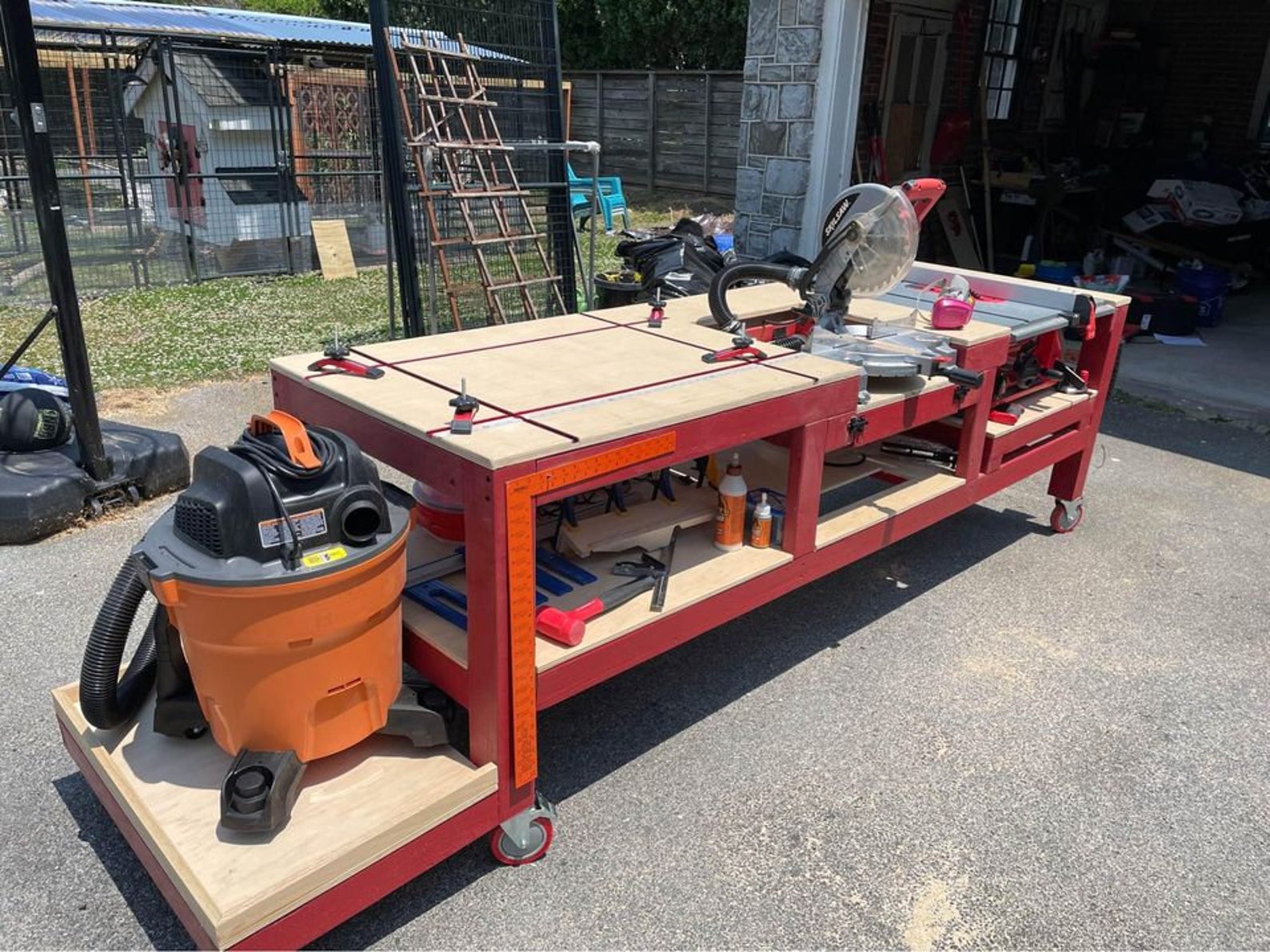 T-track Equipped Woodworking Workbench Plans (PDF Plans) - Etsy