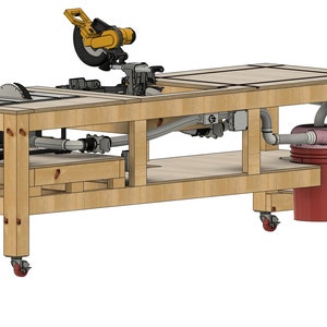 T-track Equipped Woodworking Workbench Plans (PDF Plans) - Etsy