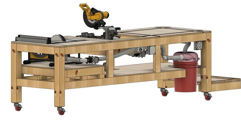 T-track Equipped Woodworking Workbench Plans (PDF Plans) - Etsy