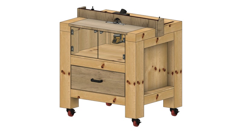 Mobile Router Table Plans (PDF Plans) - Etsy