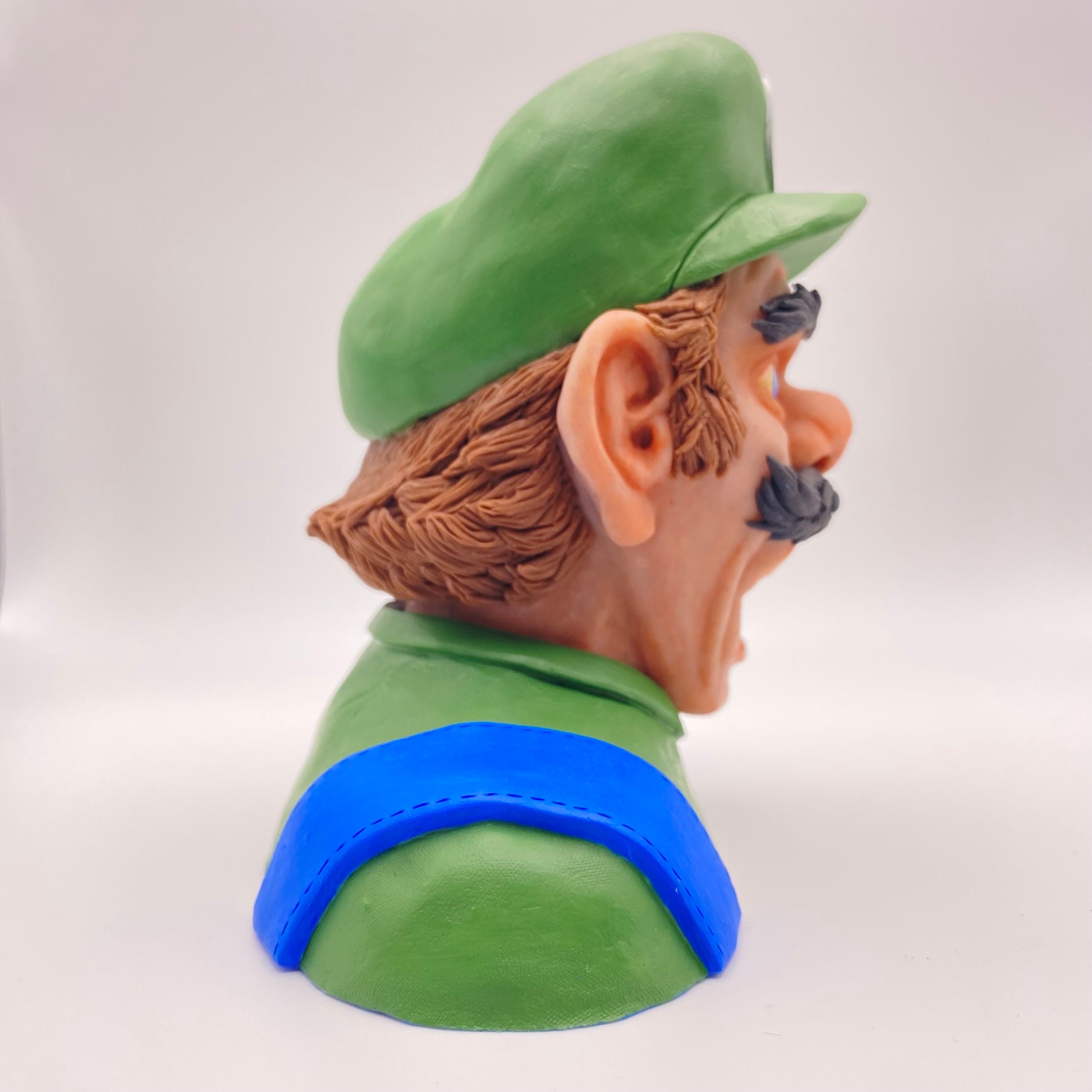 5 Luigi One of a Kind Statue Luigi Figurine Handcrafted Marios Brother ...