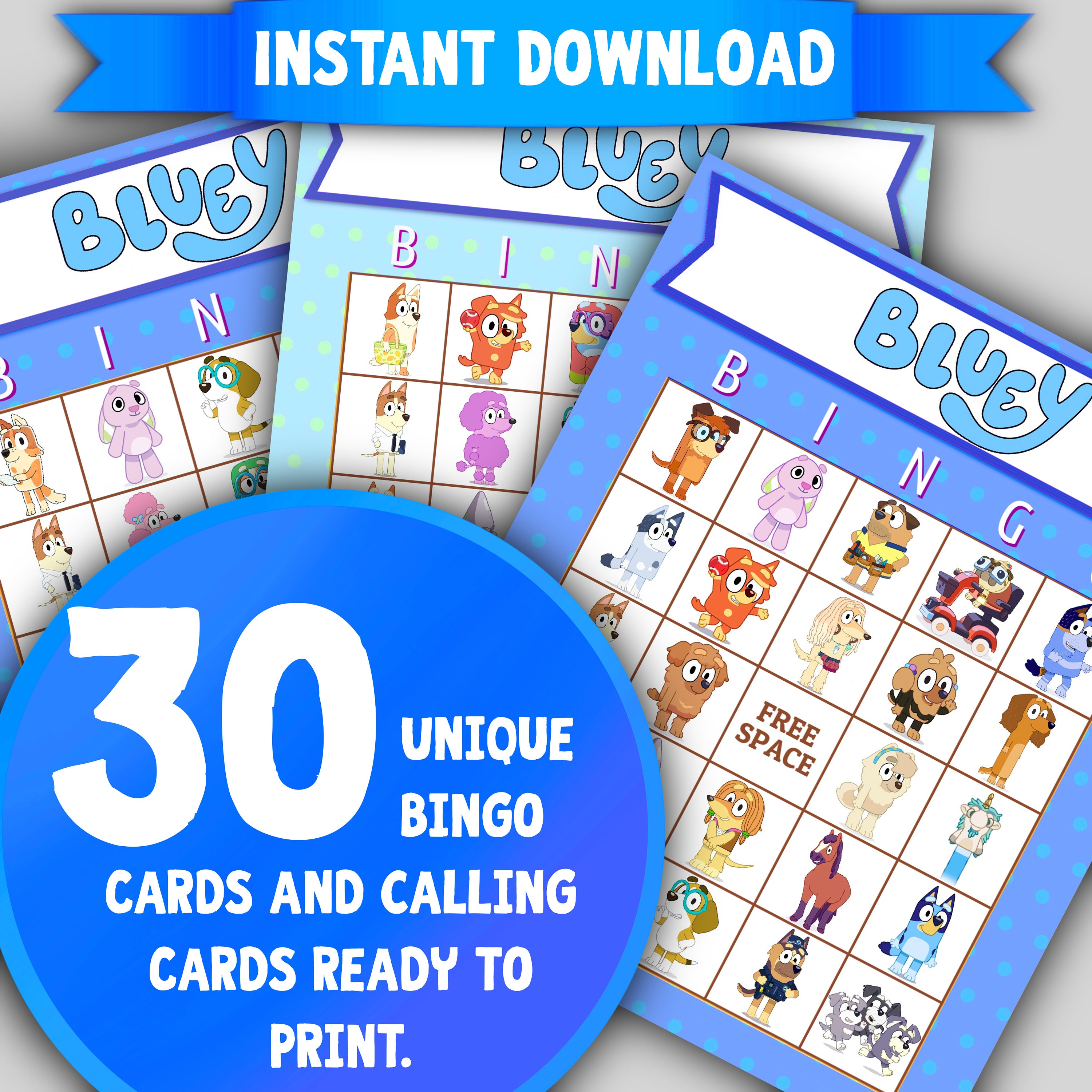 Bluey Printable Bundle Bluey Bingo Bluey Coloring Pages Bluey Coloring ...