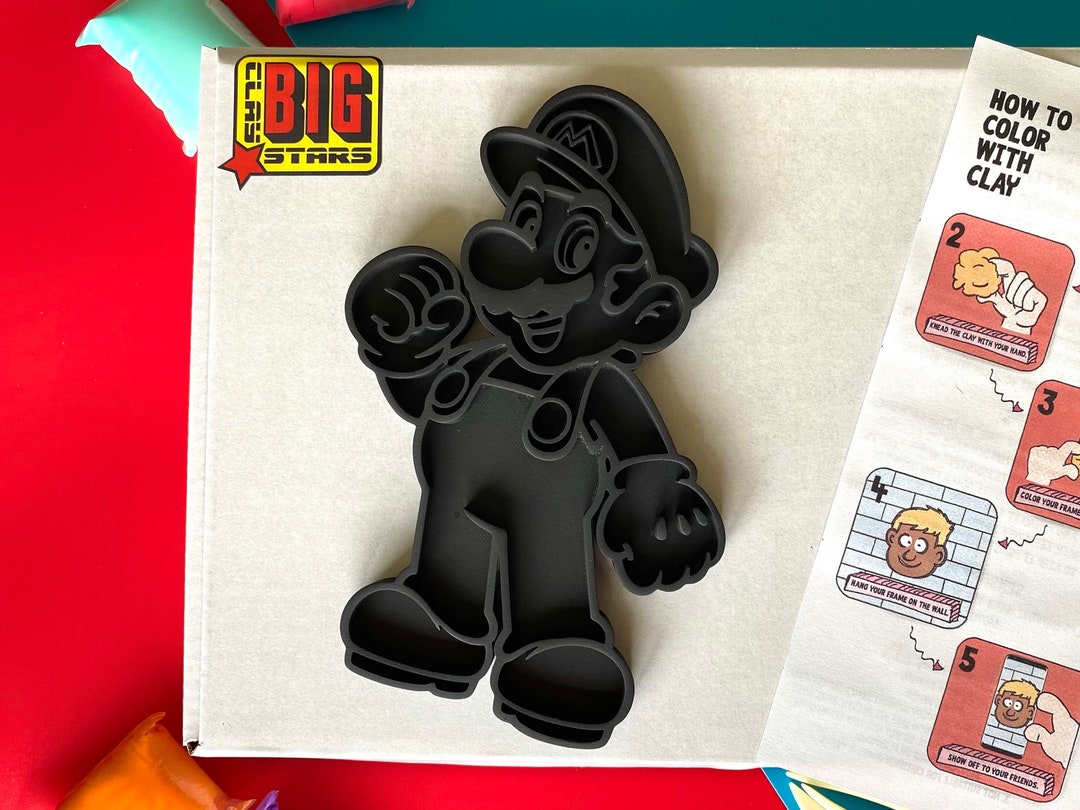 Funny DIY Kit Mario Diy Clay Art Kit Unique Gift Box DIY Super Mario ...