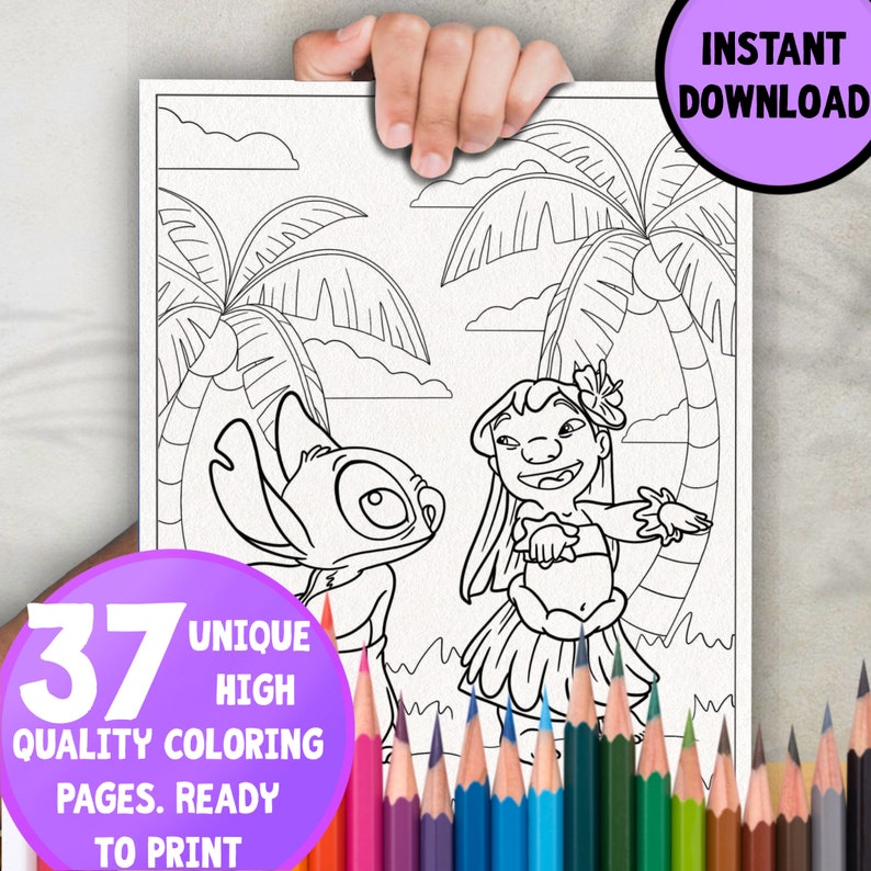 Lilo and Stitch Coloring Book Lilo and Stitch Coloring Pages Lilo and ...