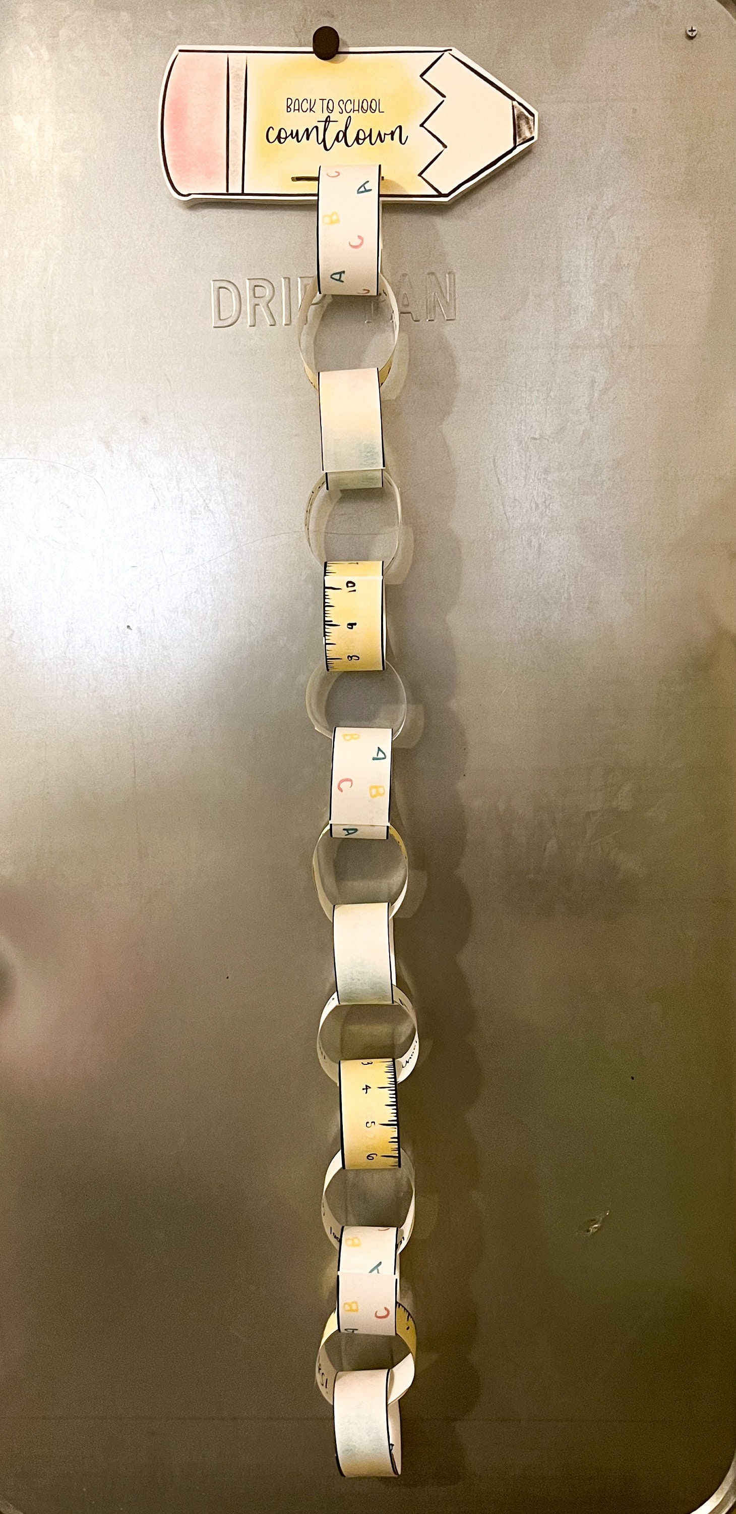 First Day of School Countdown, Paper Chain, for Kids, Printable PDF ...