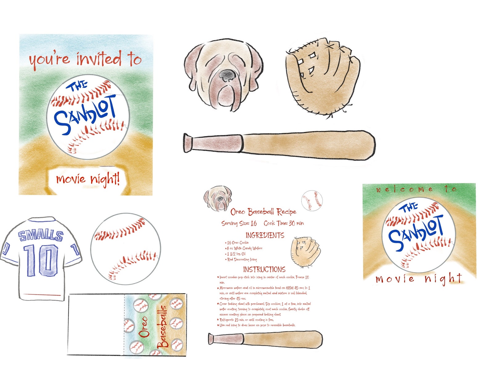 Movie Night Bundle - the Sandlot - Etsy