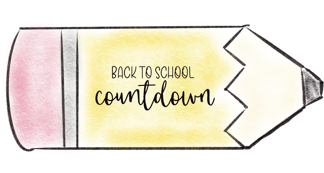 First Day of School Countdown, Paper Chain, for Kids, Printable PDF ...