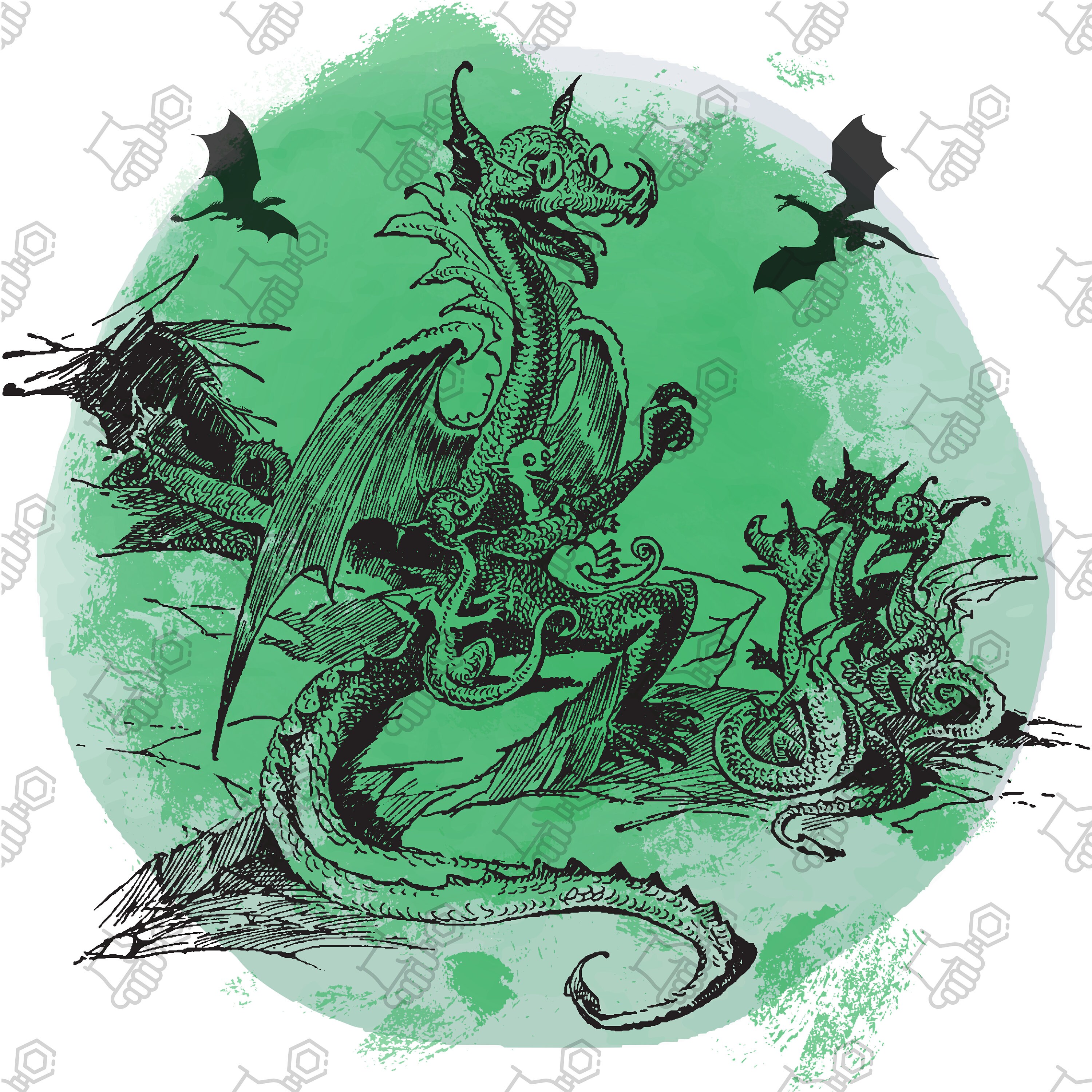 Dragon Design PNG to Print Tshirt Printable Design File Art to - Etsy
