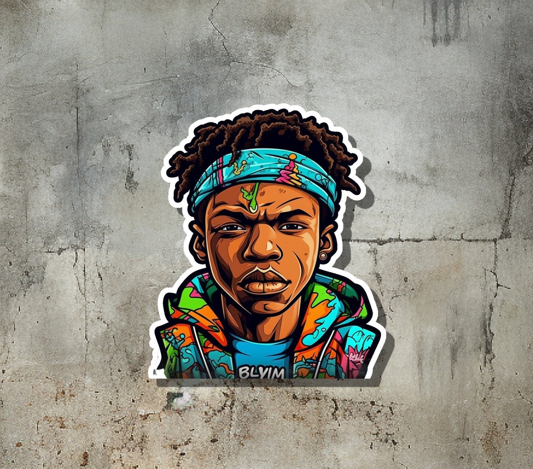 Lil Baby Rapper Cut-out Sticker Sticker Little Baby Cool - Etsy