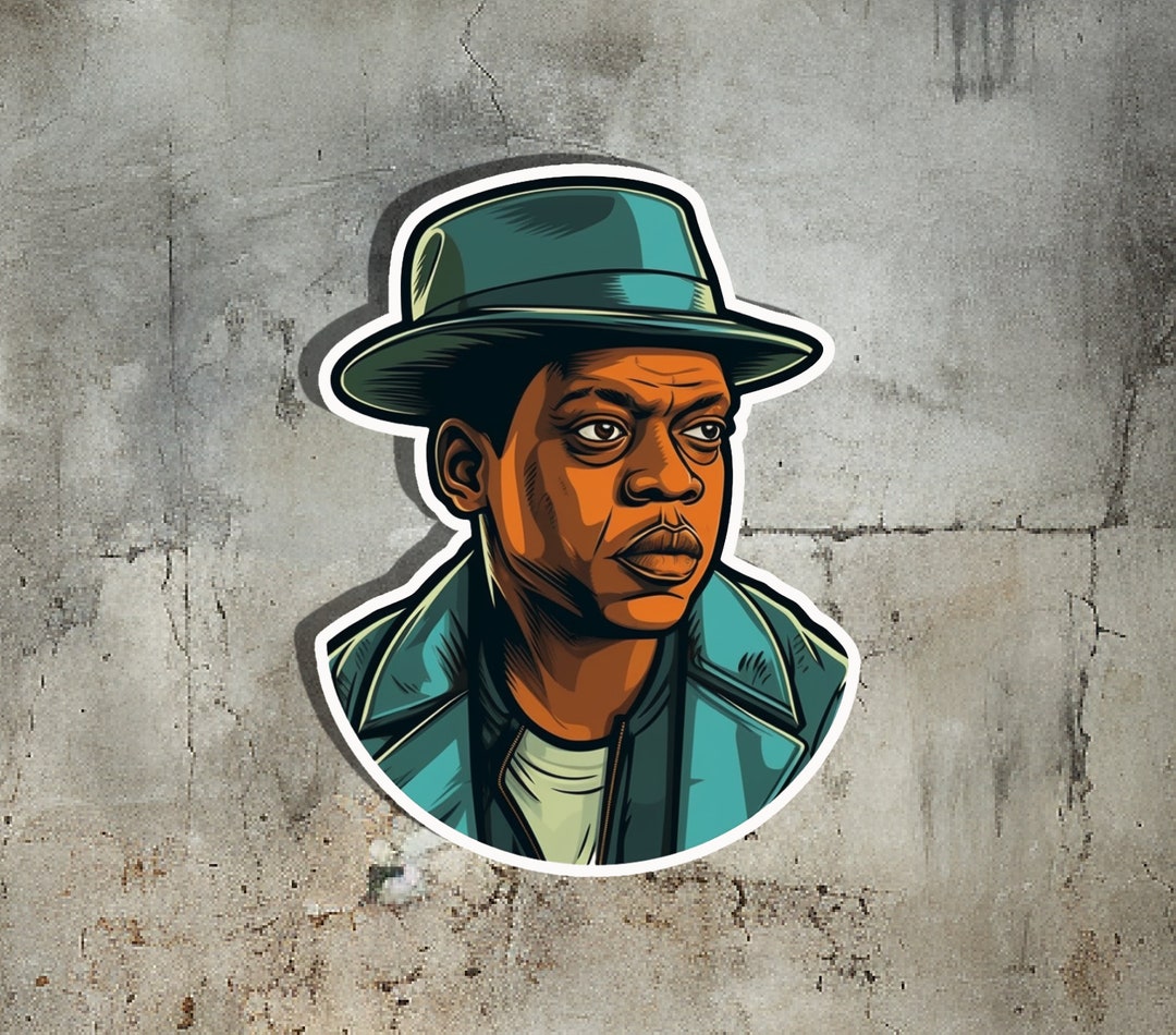 JAY-Z Rapper Sticker Cut-out Sticker Cool Hip-hop Graffiti - Etsy