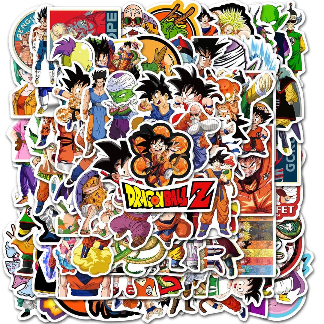 100pcs. Dragon Ball Cartoon Fan Art Stickers, Famous Anime, Merchandise ...