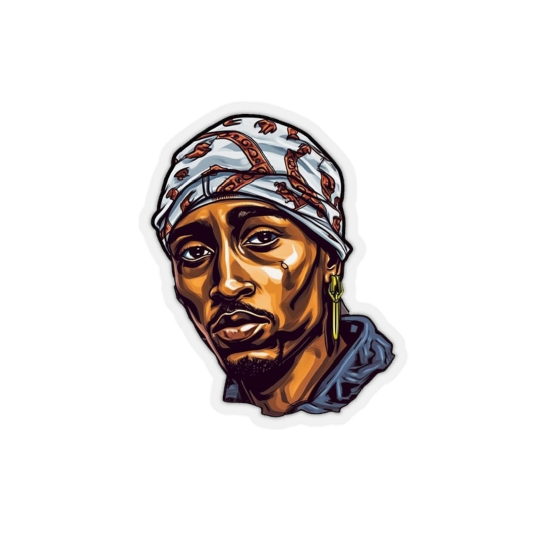 Rapper 2pac Cut-out Sticker Tupac Shakur Sticker Cool - Etsy