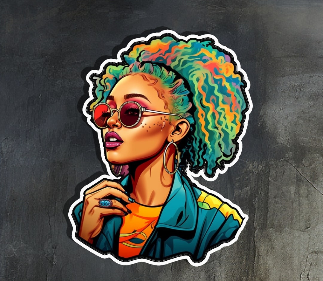 Doja Cat Sticker, Singer, Rapper Star Cool Cartoon Graffiti Style ...