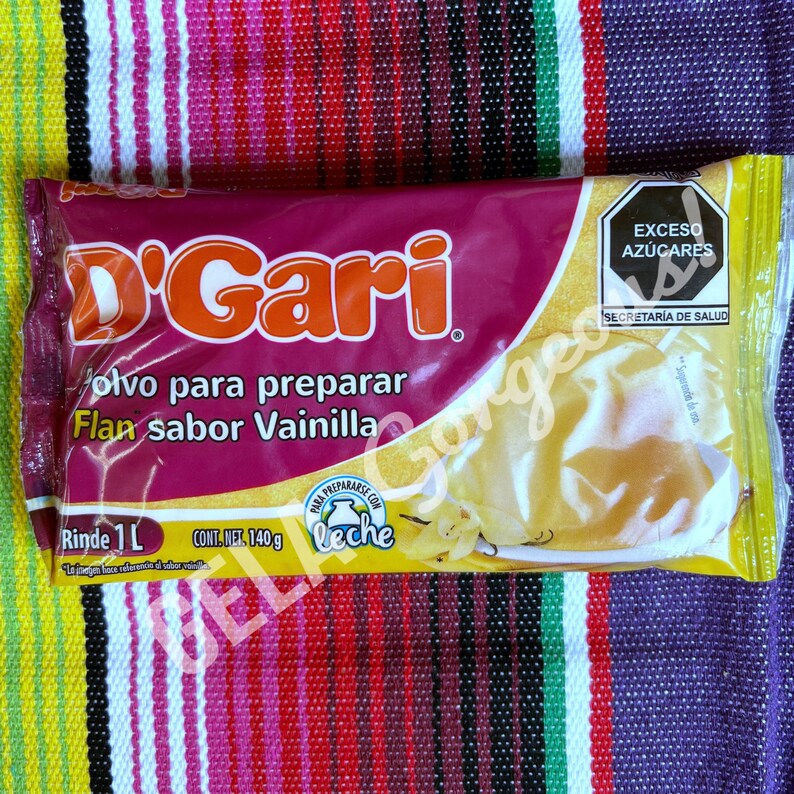 1L 120g Custard Mix, Flan, Polvo Para Preparar Flan Sabor Vainilla D ...