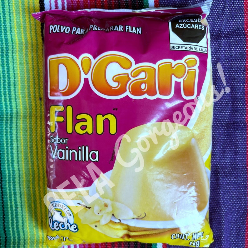 7L 1kg Custard Mix, Flan, Polvo Para Preparar Flan Sabor Vainilla D ...