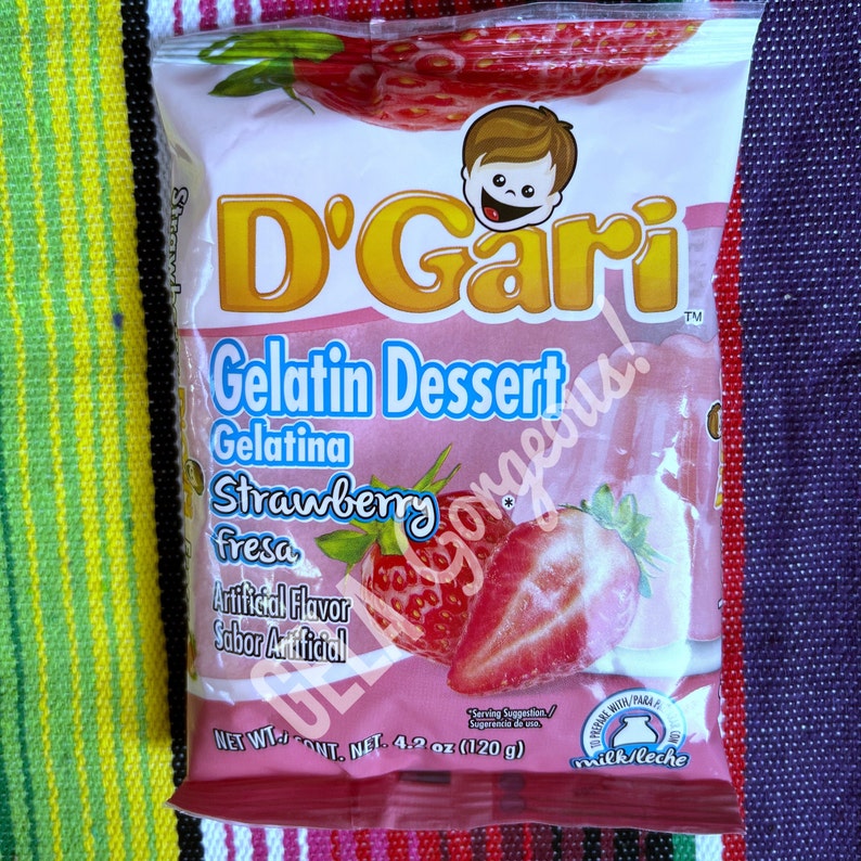 1L Gelatina En Polvo Leche, Gelatin Jello Powder Mix - Etsy