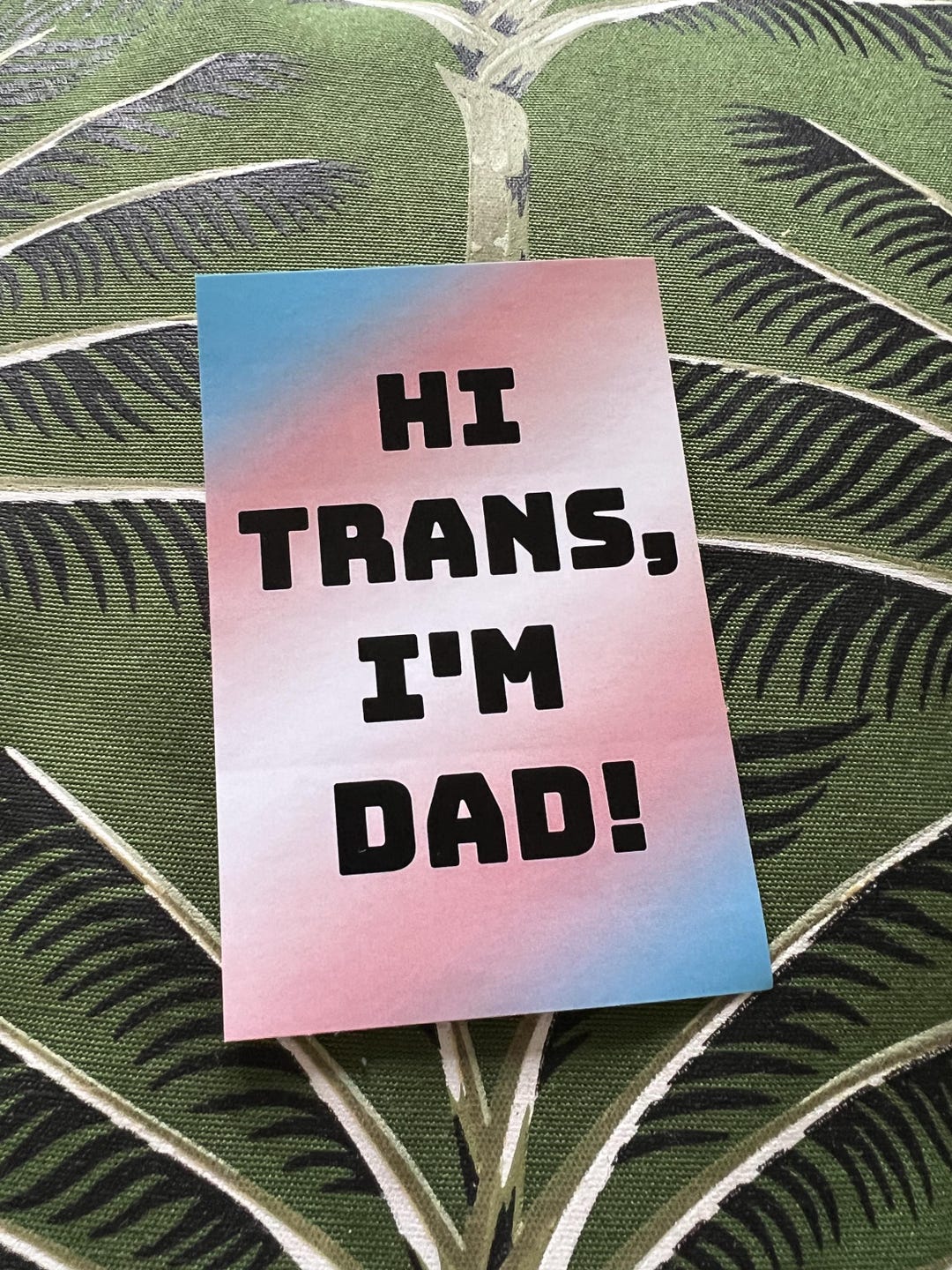 Hi Trans, I'm Dad! Pride Sticker - Etsy